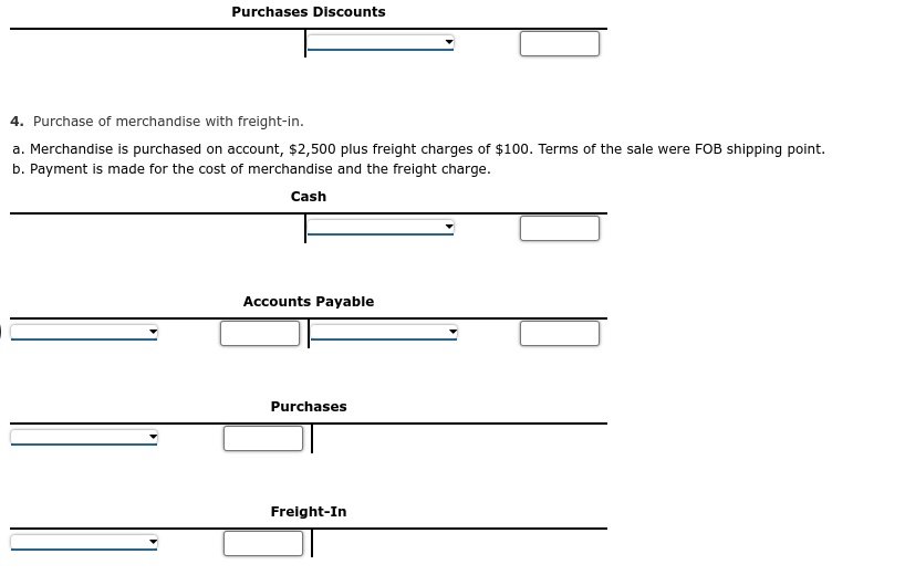 Solved Purchase Transactions and T Accounts Using T accounts | Chegg.com