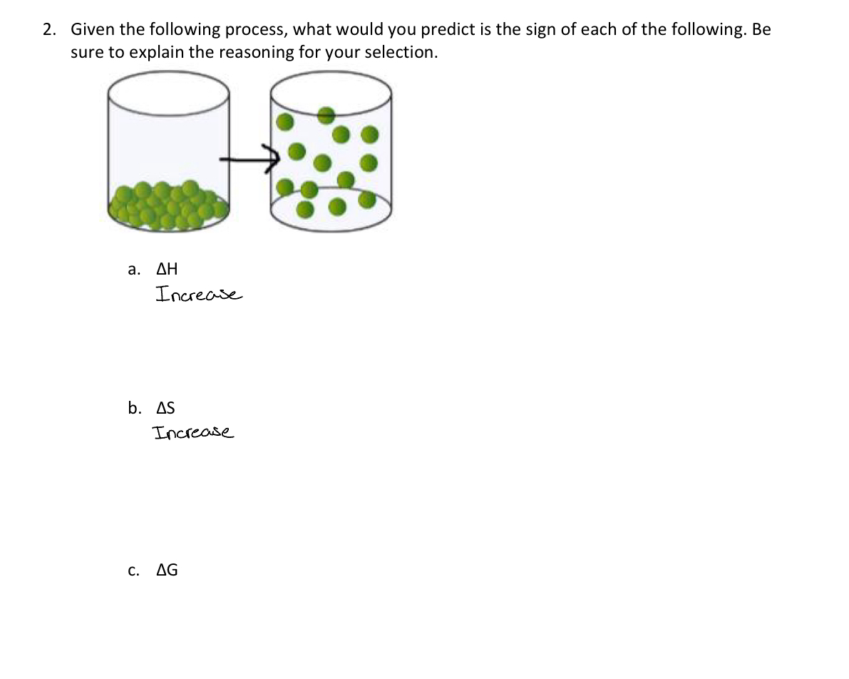 Solved Given the following process, what would you predict | Chegg.com