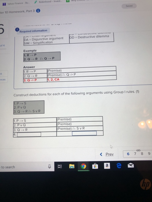 using rules from both groups 1 and group 2, construct | Chegg.com