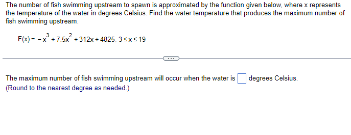 Solved The number of fish swimming upstream to spawn is | Chegg.com