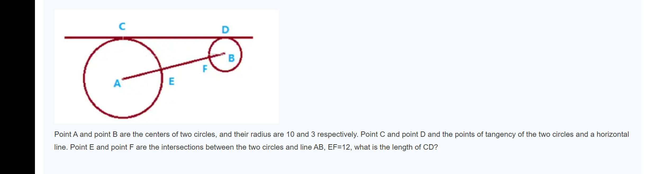 Solved line. Point E ﻿and point F ﻿are the intersections | Chegg.com
