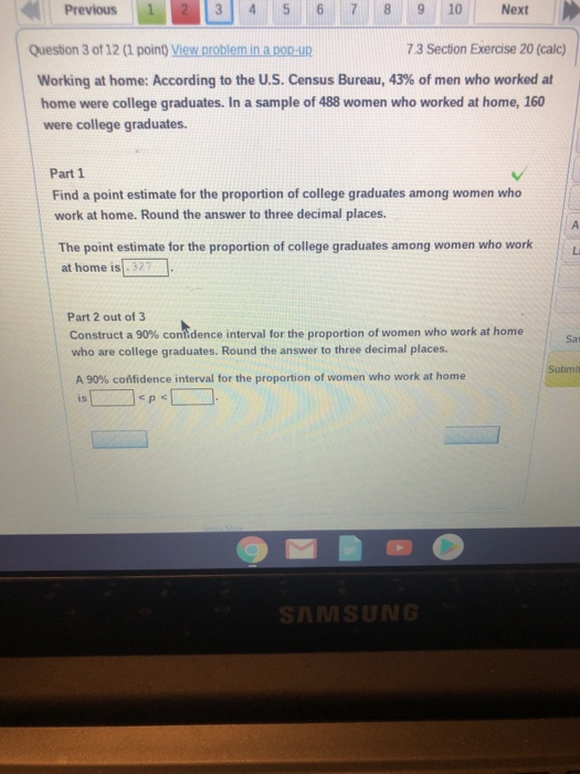Solved Previous 1 2 3 4 5 6 7 8 9 10 Next Question 3 of 12 | Chegg.com