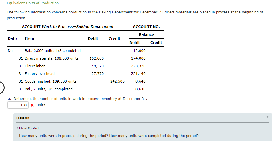 Solved b. Determine the equivalent units of production for | Chegg.com