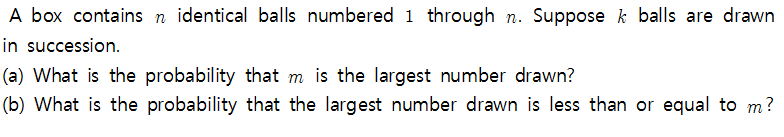 Solved A box contains n identical balls numbered 1 through | Chegg.com