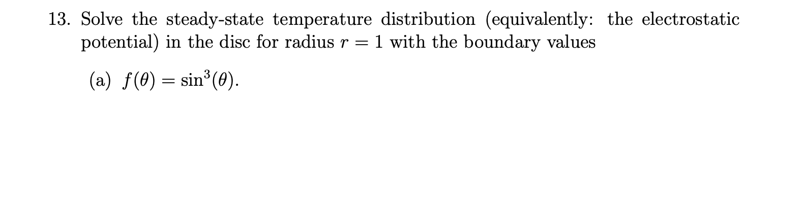 Solved The Laplace EquationSolve the steady-state | Chegg.com