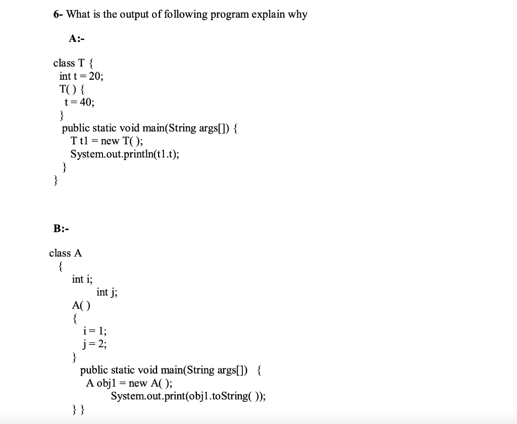 Solved 7- Explain what is the wrong with the codes below? | Chegg.com
