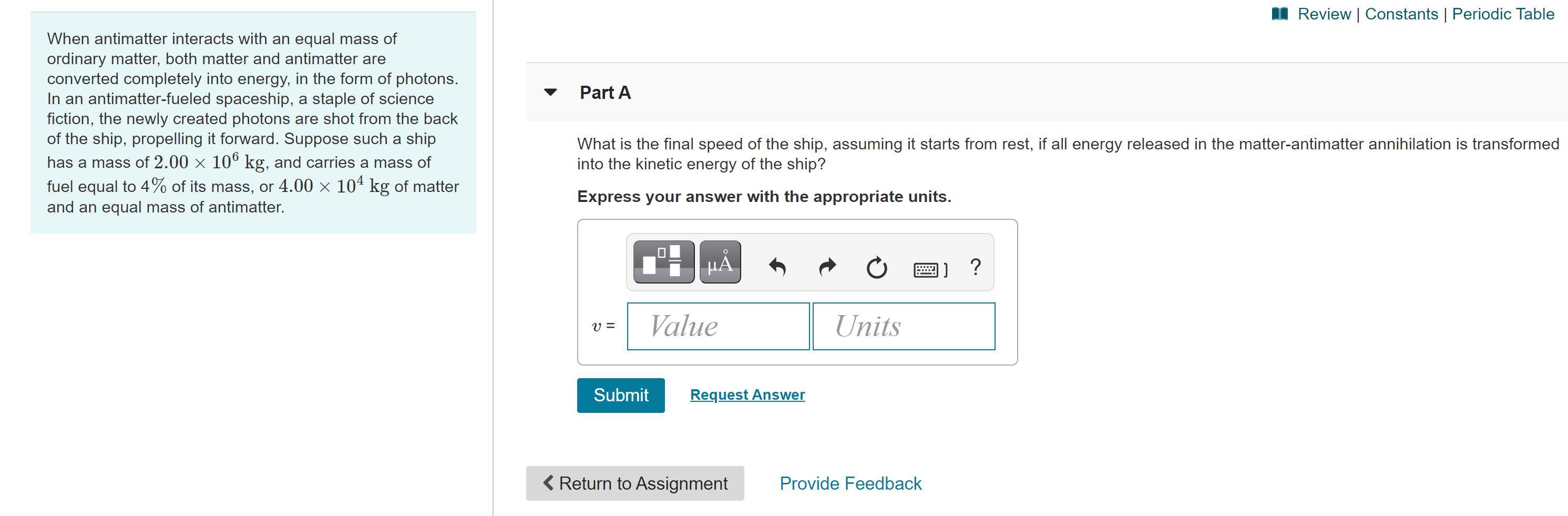 Solved II Review Constants Periodic Table Part A When | Chegg.com