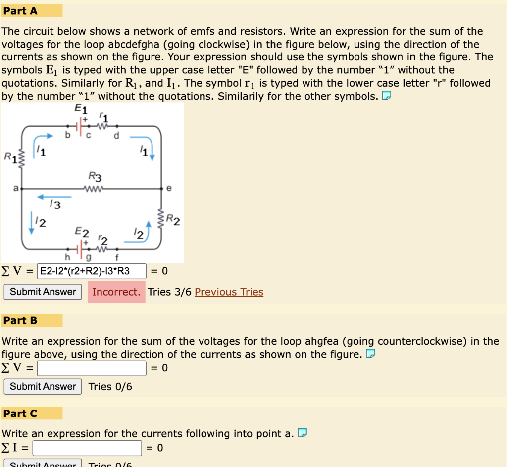 Solved The circuit below shows a network of emfs and | Chegg.com
