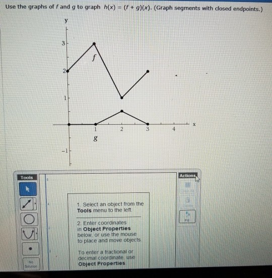 Solved Use the graphs of f and g to graph h(x) (f+g)x). | Chegg.com