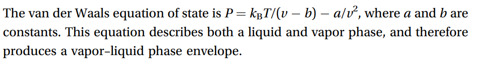 Solved The van der Waals equation of state is | Chegg.com
