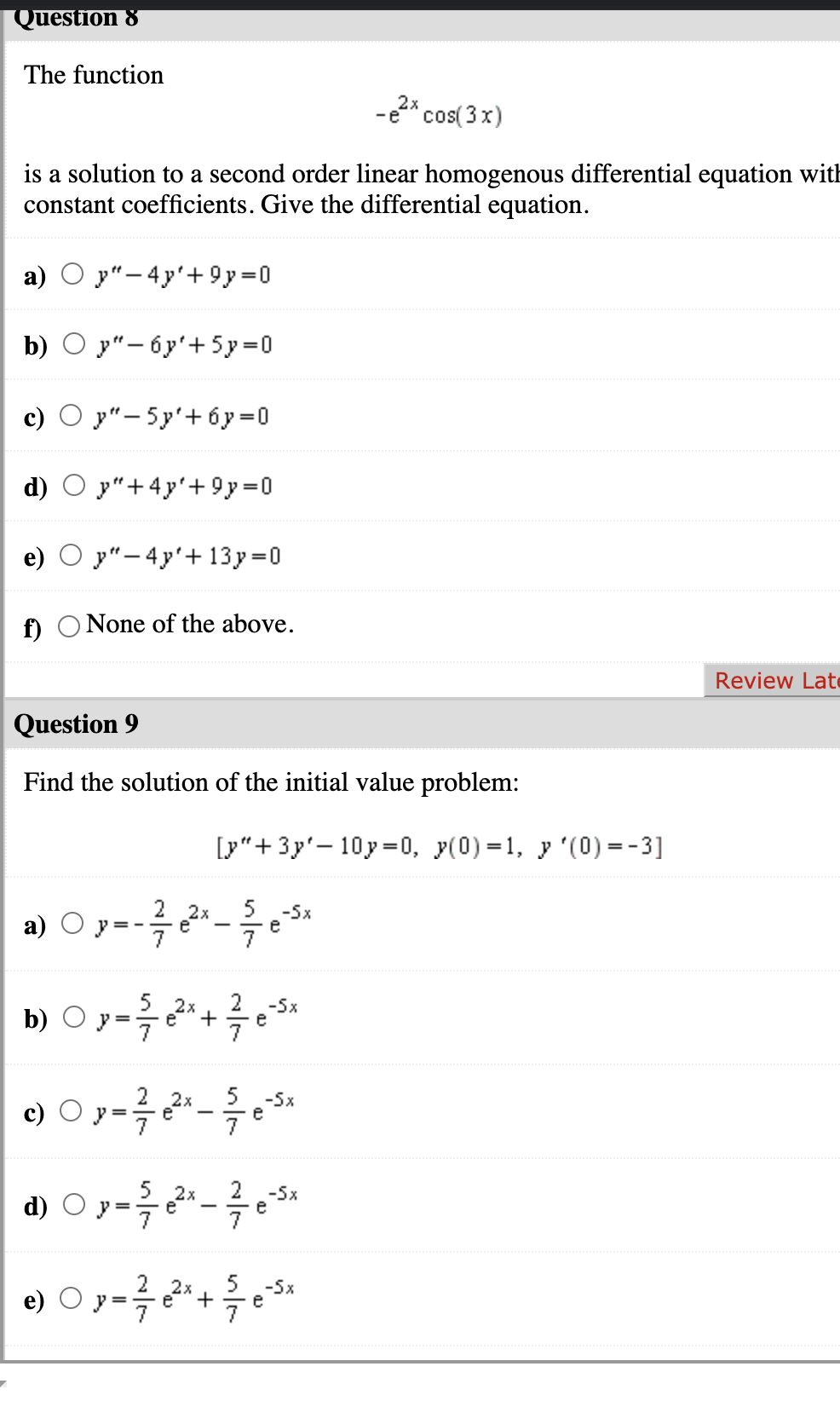 Solved There are functions of the form xf that solve the | Chegg.com