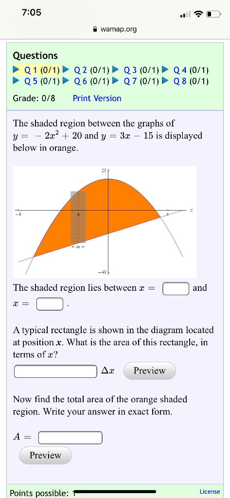 Solved 7:06 a wamap.org wamap.org Home > Math 152 Winter | Chegg.com
