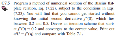 7.5 Program a method of numerical solution of the | Chegg.com