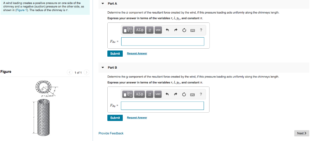 Solved A wind loading creates a positive pressure on one | Chegg.com