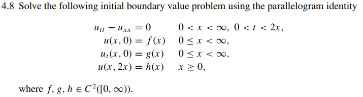 Solved Solve the following initial boundary value problem | Chegg.com