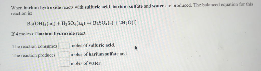 Barium And Water