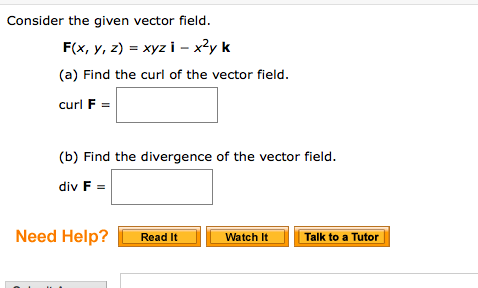 Solved Consider the given vector field. F(x, y, z) = xyz i - | Chegg.com