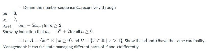 Solved = Define the number sequence an recursively through | Chegg.com