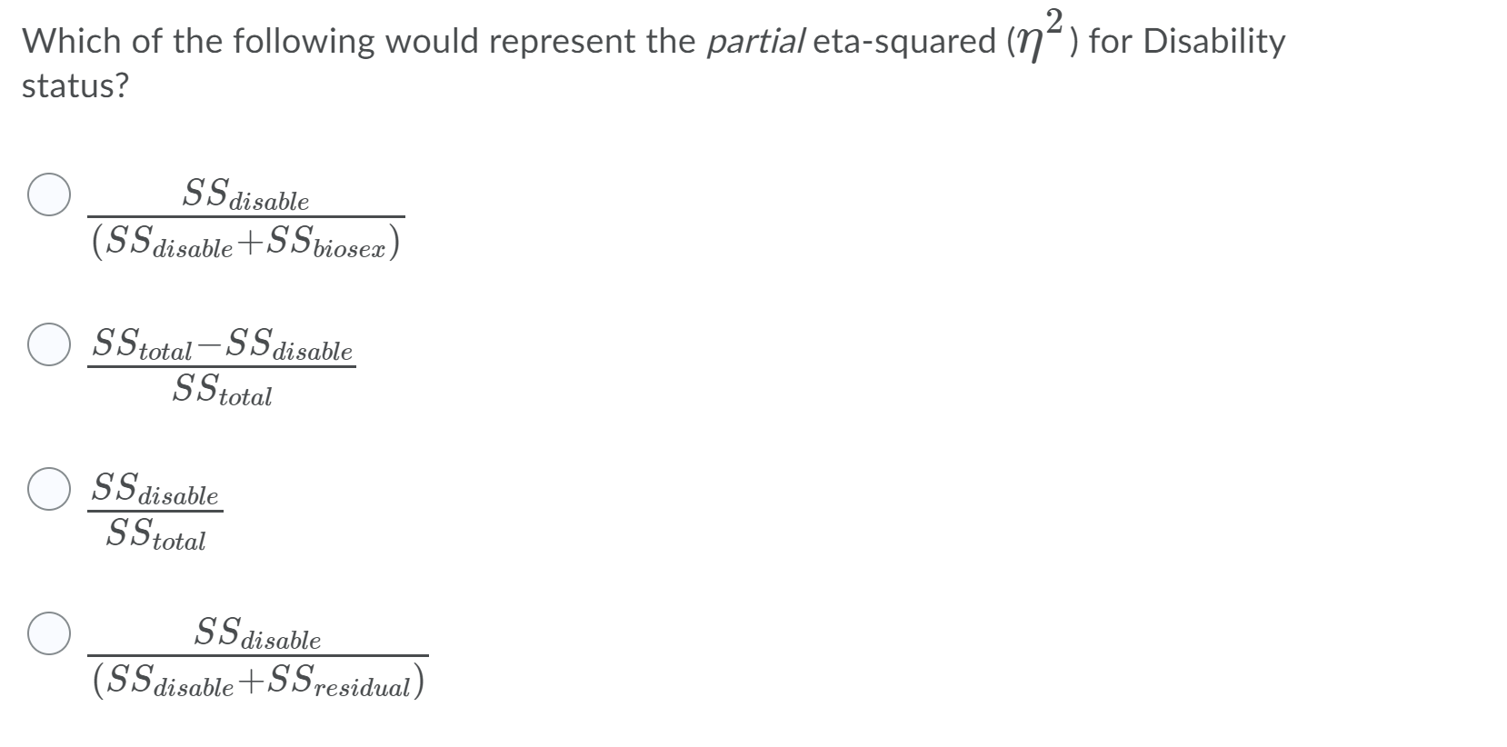 Solved Interpreting Analysis Results - Factorial ANOVA (Part | Chegg.com