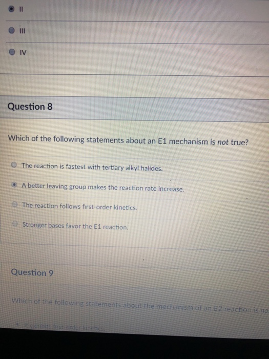 Solved Question 8 Which of the following statements about an | Chegg.com