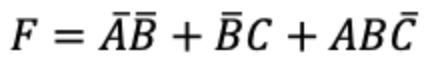 Solved F=A+BF=AˉBˉCˉ+AB | Chegg.com