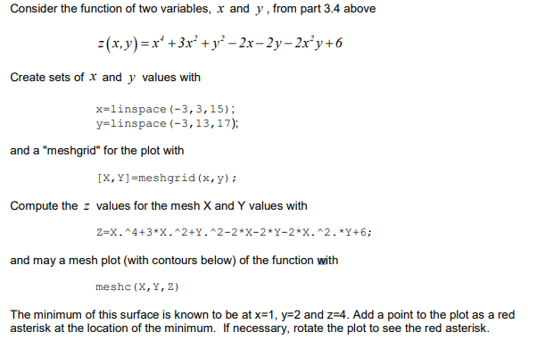 Solved Consider the function of two variables, x and y, from | Chegg.com