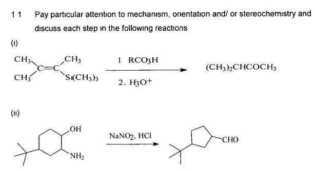 Solved 11 Pay particular attention to mechanism, orientation | Chegg.com