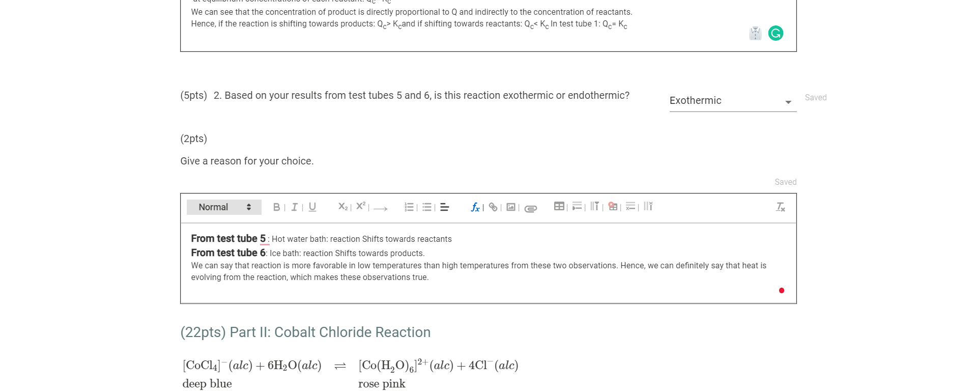 Solved Fe3+ (aq) + SCN (aq) FeSCN2+ (aq) blood-red color | Chegg.com