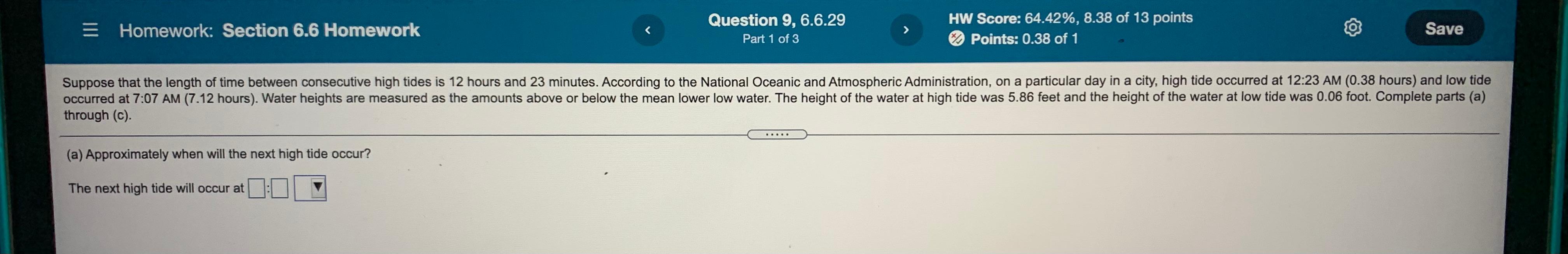 Solved Homework Section 6 6 Homework Question 9 6 6 29