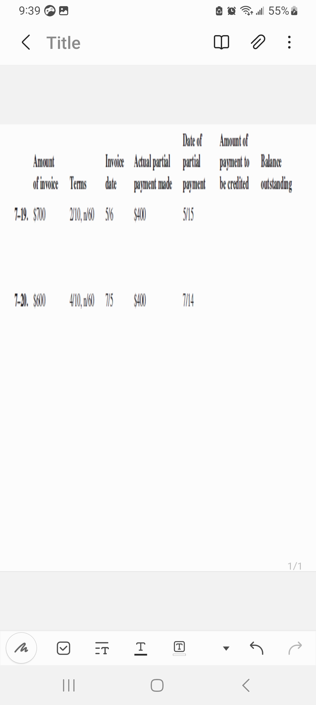 What is the amount of payment to be credited and | Chegg.com