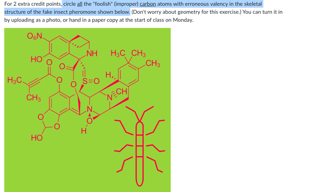 Solved circle all the "foolish" (improper) carbon atoms with | Chegg.com