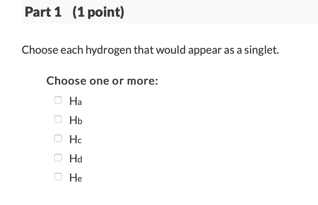 Solved Predict the splitting pattern for the labeled | Chegg.com