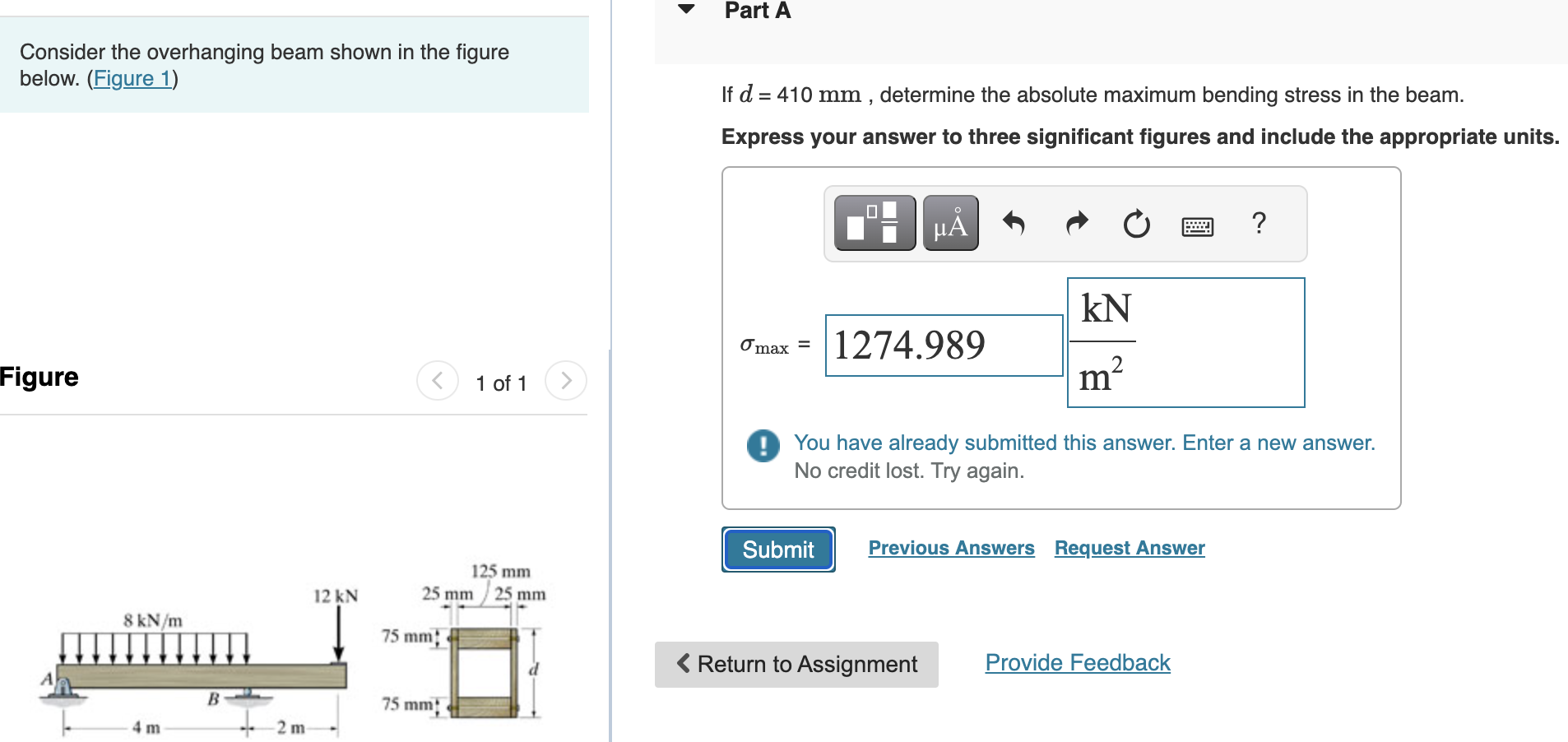 Solved Consider the overhanging beam shown in the figure | Chegg.com