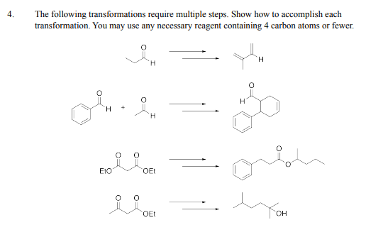 The following transformations require multiple steps. | Chegg.com