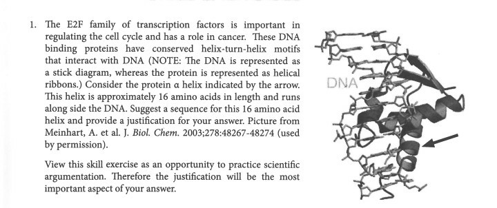 Solved 1. The E2F family of transcription factors is | Chegg.com