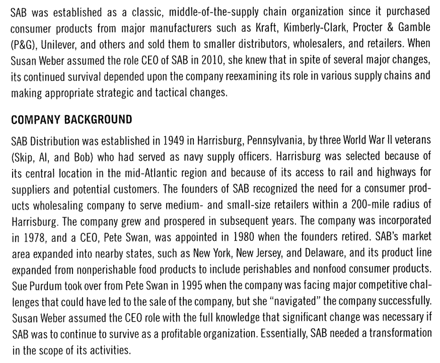 Solved SAB was established as a classic, | Chegg.com