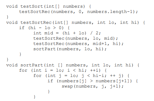 Solved How to define the type of sorting in the | Chegg.com