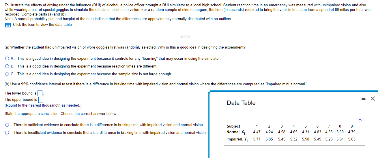 Solved recorded. Complete parts (a) and (b). Note: A normal | Chegg.com