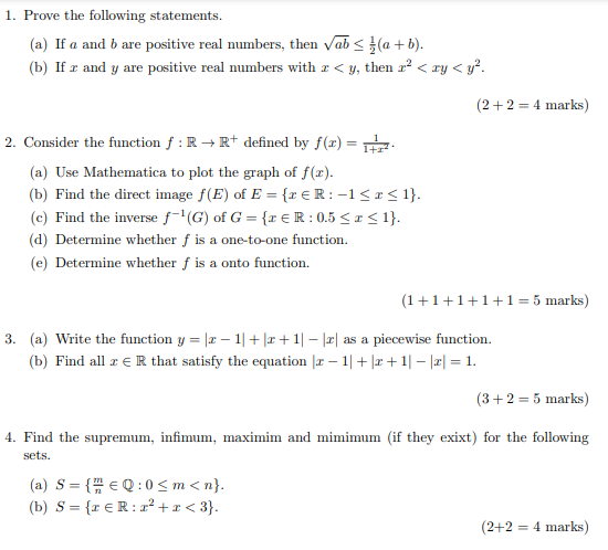 Solved 1. Prove the following statements. (a) If a and b are | Chegg.com