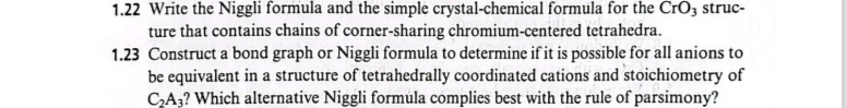 Solved 1.Write the Niggli formula and the simple | Chegg.com