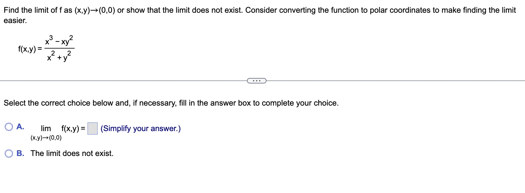 Fxyx2y2x3−xy2 Select The Correct Choice Below 