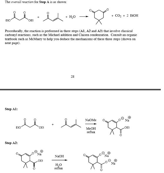 Solved 1. Synthesis of Dimedone and Derivatives A | Chegg.com