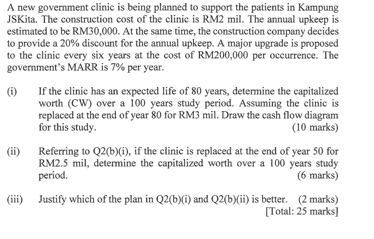 A new government clinic is being planned to support | Chegg.com