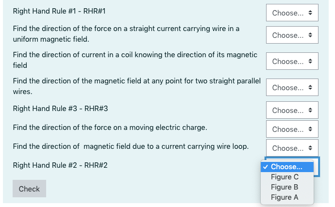 Solved Complete the matching exercise below. Direction of | Chegg.com