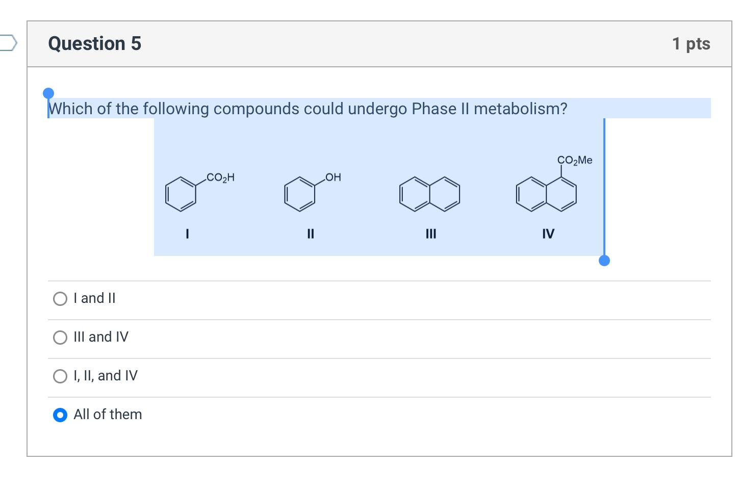 Solved Which of the following compounds could undergo Phase | Chegg.com