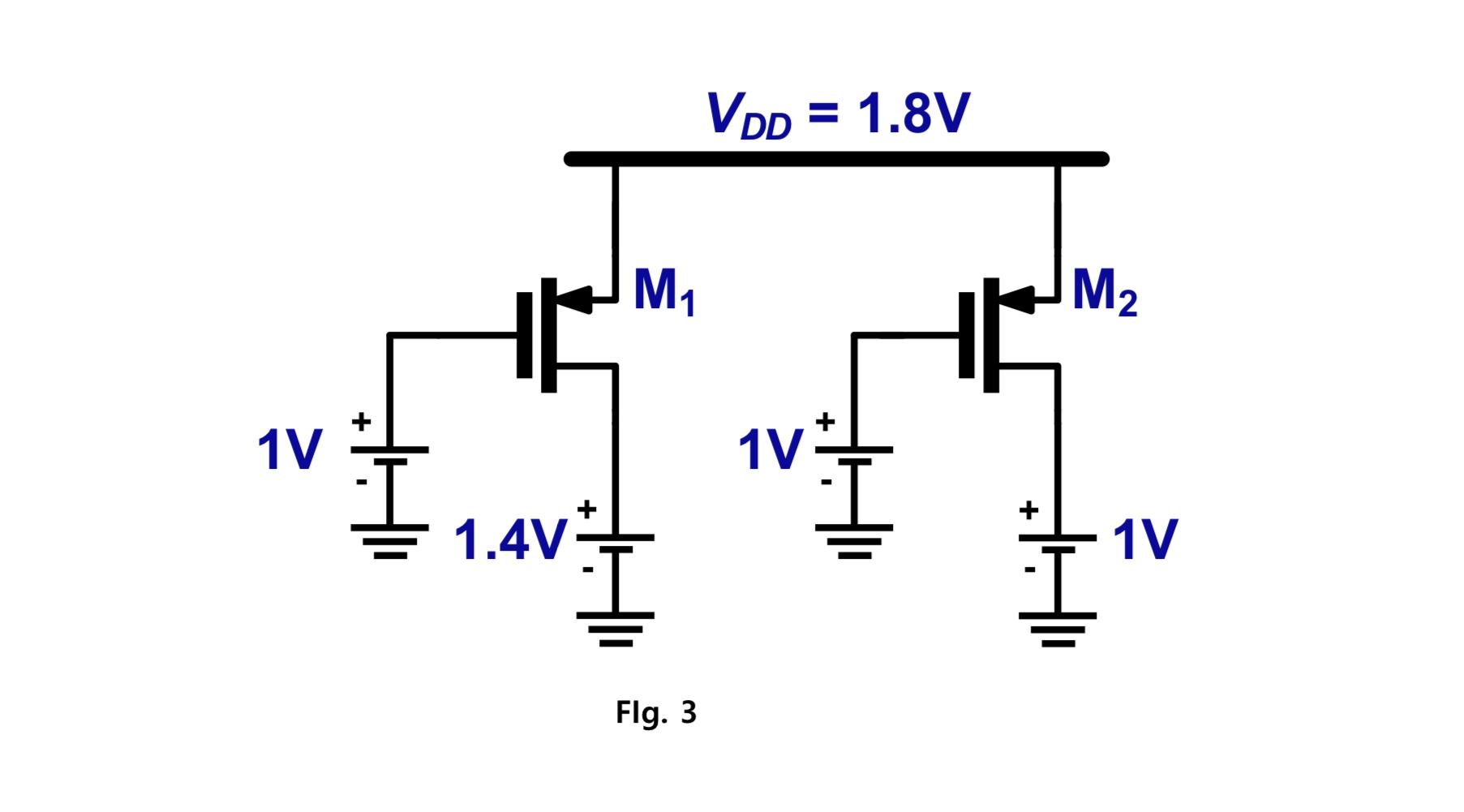 Solved Both transistors M1 and M2 are devices of the same | Chegg.com