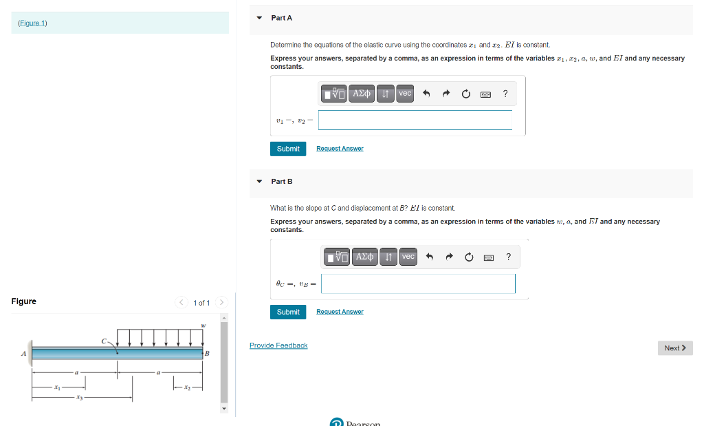 Solved Determine The Equations Of The Elastic Curve Using