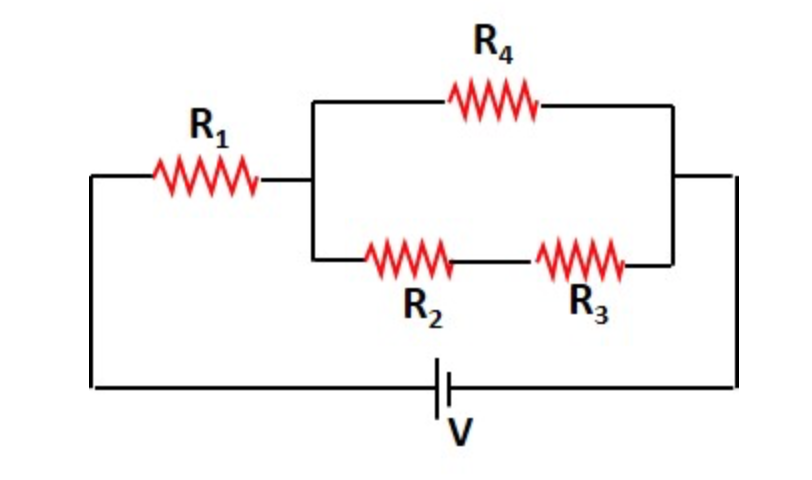 Solved Four resistors R1=5.0 Ω, R2=6.0 Ω, R3=14.0 Ω, and | Chegg.com