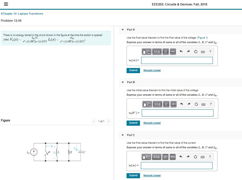 Solved EEE202: Circuits & Devices: Fall, 2018 | Chegg.com