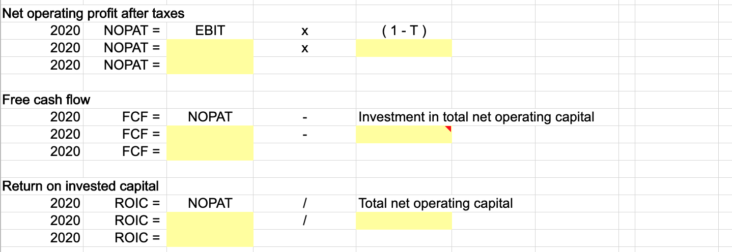 Solved a. Using the financial statements shown below, | Chegg.com